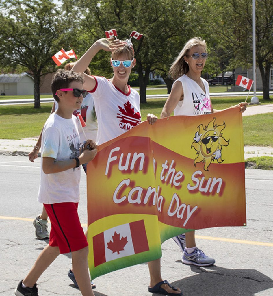 Parade banner - Fort Frances Times