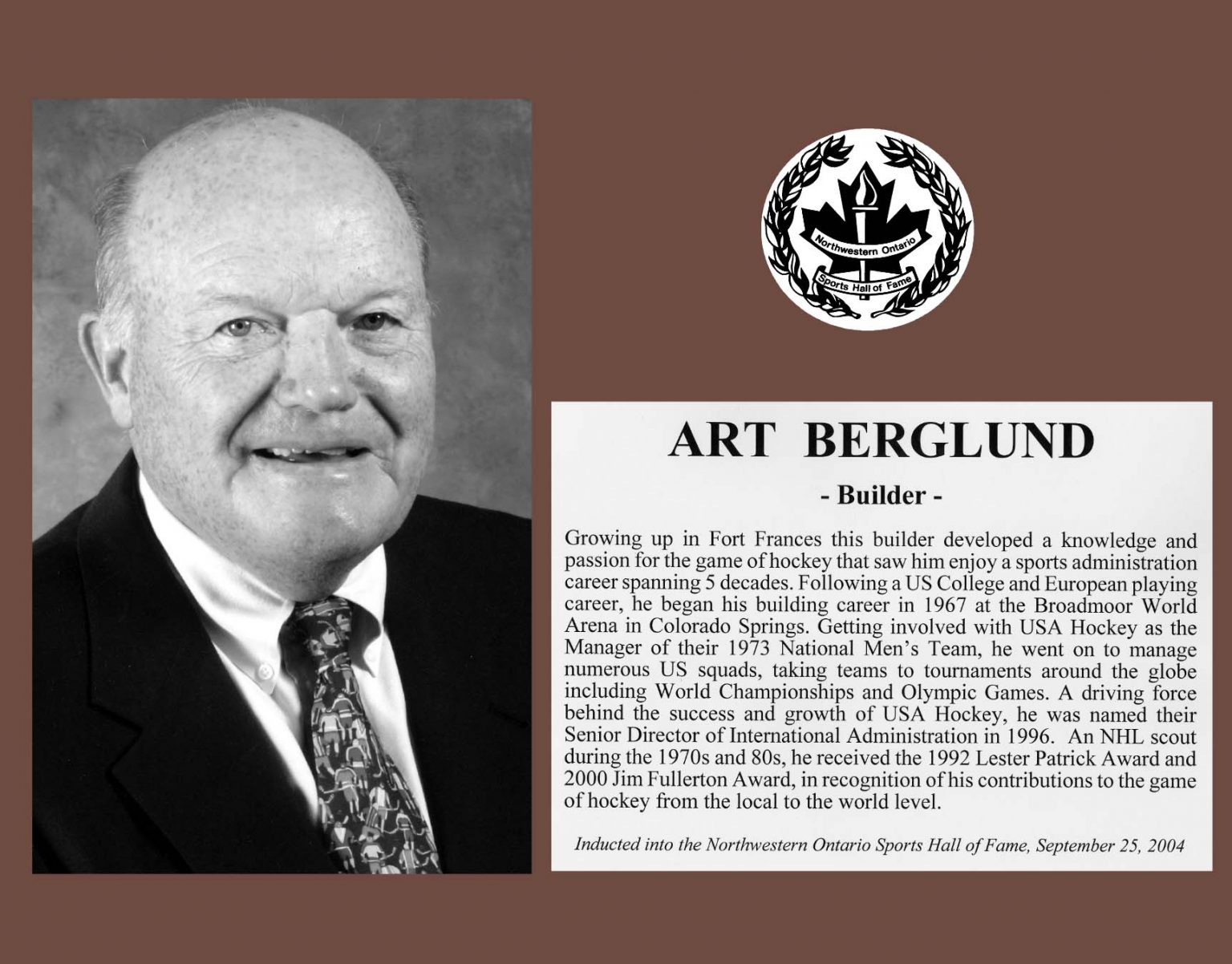 Legendary Art Berglund helped to shape hockey – Fort Frances Times